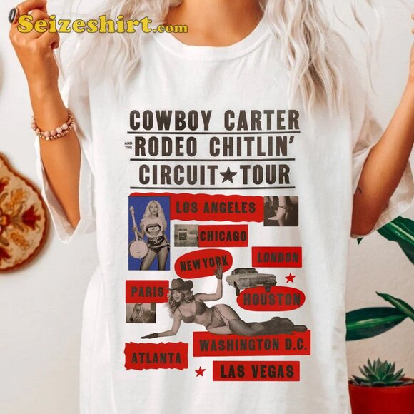 Shirts | Cowboy Carter And The Rodeo Chitlin Circuit Tour Shirt | Poshmark